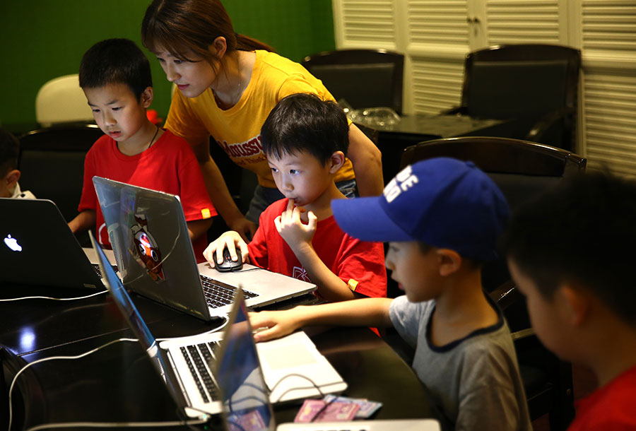English Leran Coding Is New game For Chinese Kids