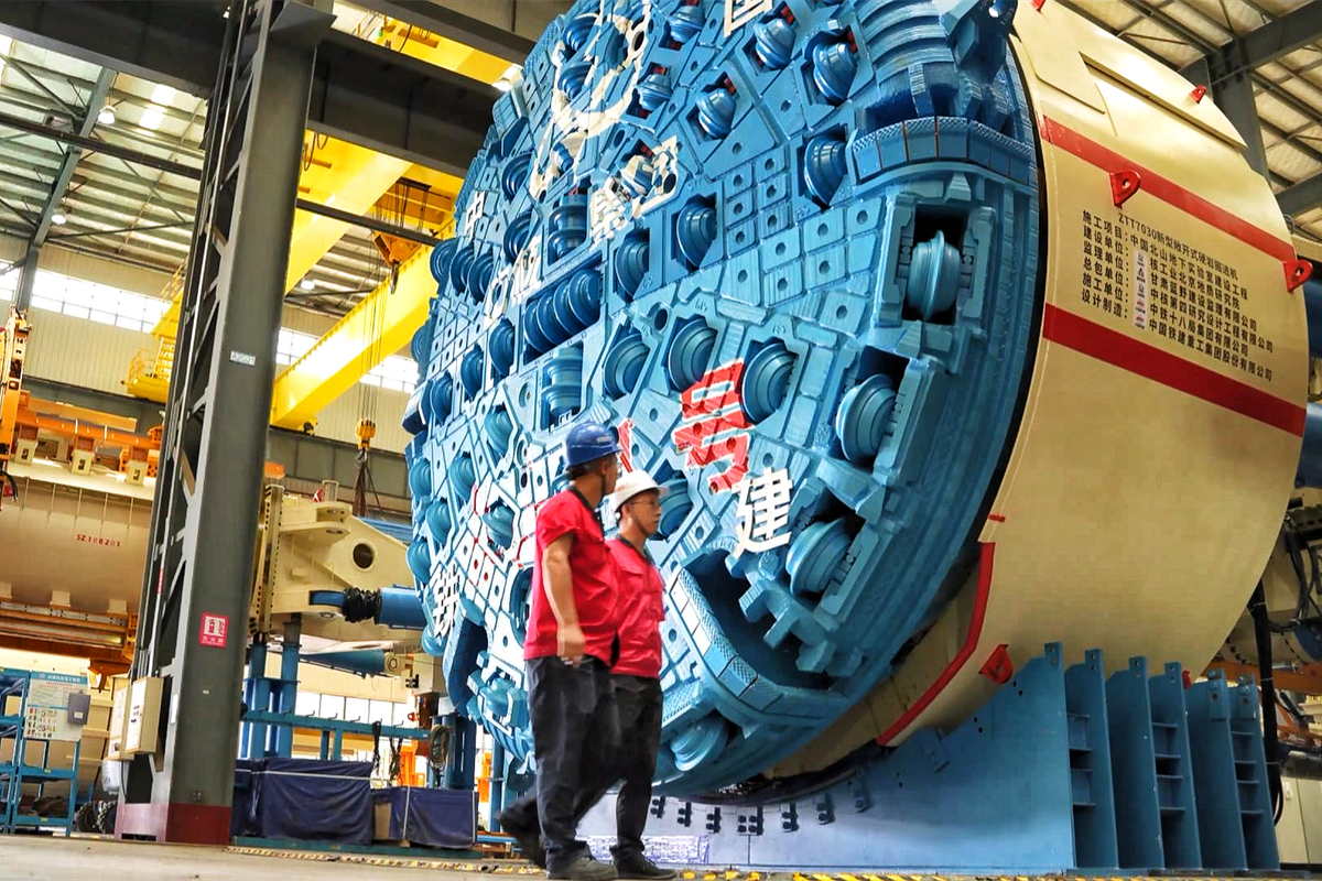First large-slope tunnel-boring machine in the world rolls off the ...