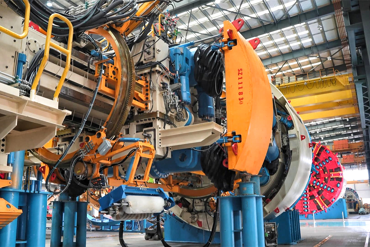 First large-slope tunnel-boring machine in the world rolls off the ...