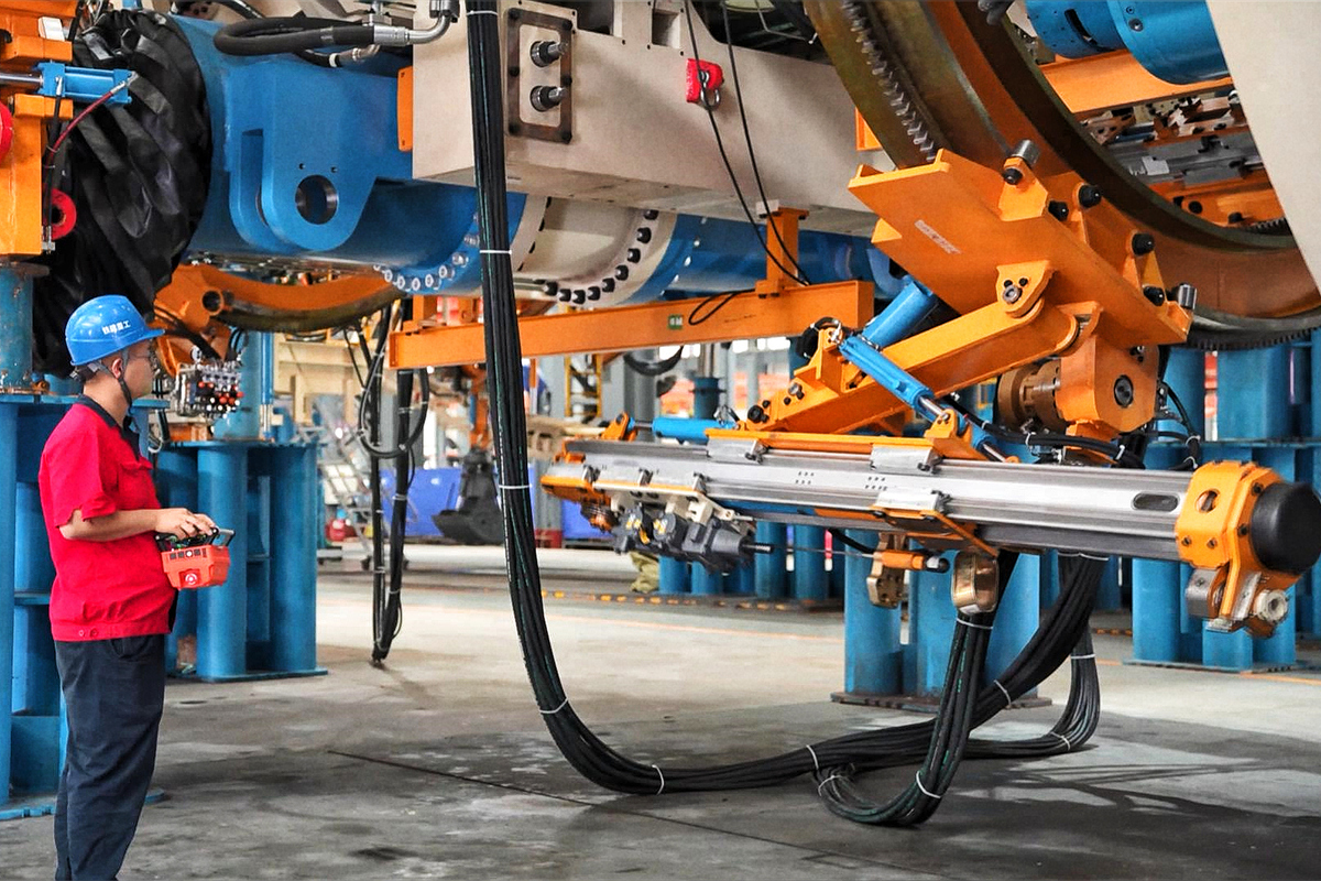 First large-slope tunnel-boring machine in the world rolls off the ...