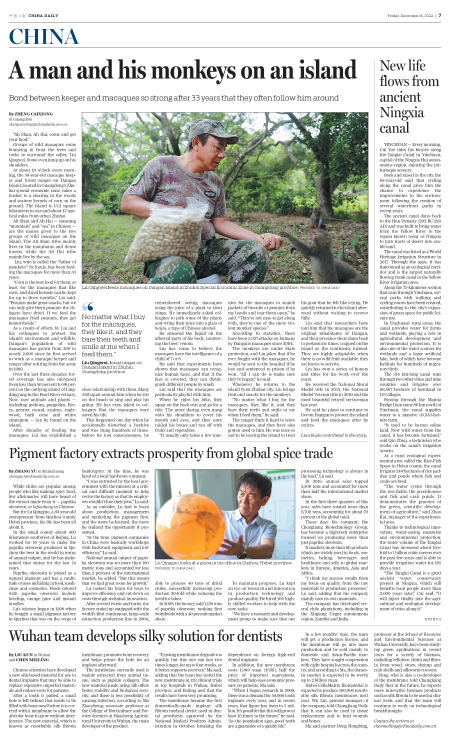 A man and his monkeys on an island - Chinadaily.com.cn