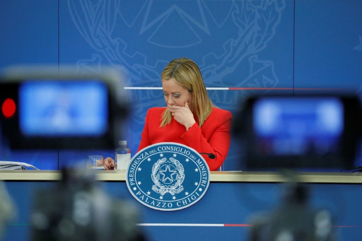 PM Meloni says shock bank tax her decision - World - Chinadaily.com.cn