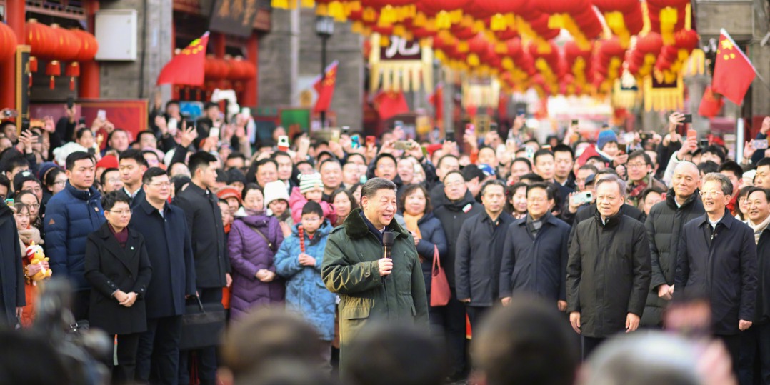 Xi visits people in Tianjin ahead of Spring Festival - Chinadaily.com.cn