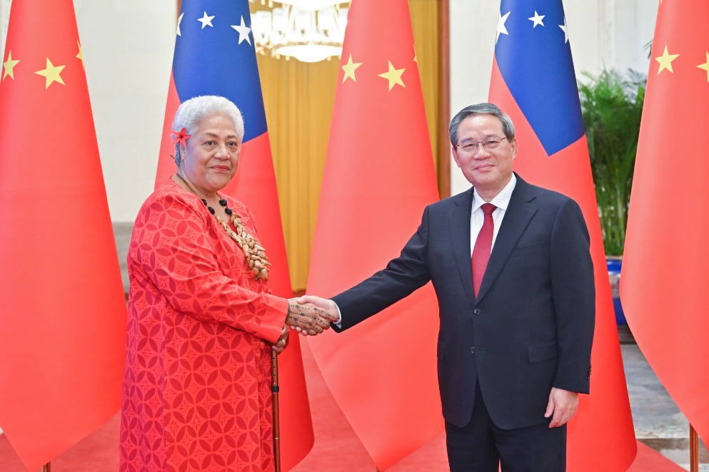 Chinese premier holds talks with Samoan PM in Beijing - World ...